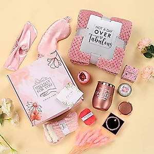 Care Package for Women, Get Well Soon Gifts for Women, Birthday Gifts for Women, Gift Basket for Women , Self Care Gifts Cheer Up Gifts for Women, Thinking of You Gifts for Women w/ Tumbler Blanket