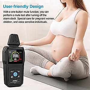 EMF Meter, MESTEK Electromagnetic Field Radiation Detector, Digital LCD Magnetic Field Detector EMF Reader Temperature Measure, Tester for Home EMF Inspections, Office, Outdoor and Ghost Hunting