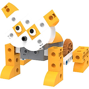 Thames & Kosmos Kids First Robot Pet Shop: Owls, French Bulldogs, Sloths & More! STEM Experiment Kit for Young Engineers | Build 8 Motorized Robots of Cute Animals | Play & Learn with Storybook Manual