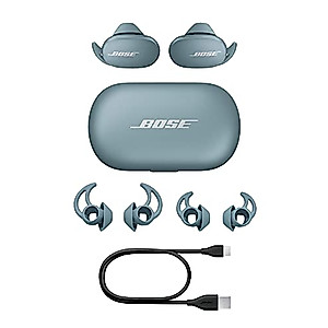 Bose QuietComfort® Noise Cancelling Earbuds – True Wireless Earphones, Stone Blue, World Class Bluetooth Noise Cancelling Earbuds with Charging Case - Limited Edition