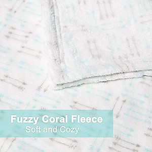 FINOHOPE Baby Blanket Plush Fleece with Security Blanket Snuggler Stuffed Animal Loveys for Boys and Girls, Blue Elephant