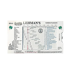 Lehman's North America Spring Fall Garden Planner When to Plant and Harvest