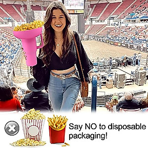 BABORUI Snack Bowl for Stanley 40 oz Tumbler with Handle, Tumbler Snack Bowl Compatible with Stanley Cup 40 oz, Reusable Snack Ring for Stanley Cup Accessories(Silicone Pink)