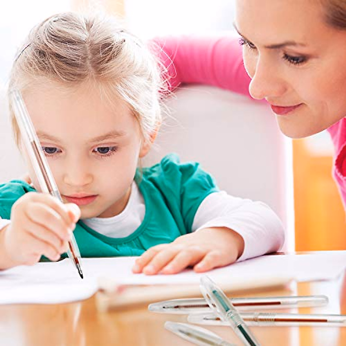 50 Pieces Empty Pen Shell Ballpoint Pen Cover Gel Pen Shell for Office School Stationery Supplies, Fit for 13 cm Refills, Transparent Color (Transparent Color)