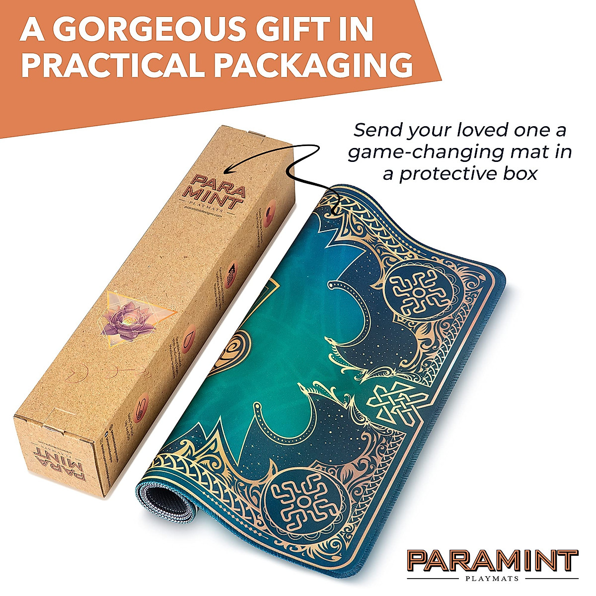 Paramint The Nine (Stitched) - MTG Playmat by Anato Finnstark, LOTR Lord of The Rings - Compatible with Magic The Gathering Playmat - Play MTG,YuGiOh,TCG - Original Play Mat Art Designs & Accessories