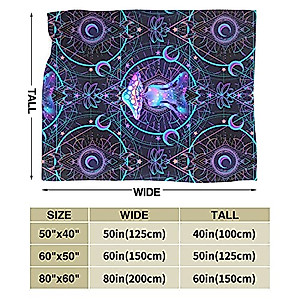 Gaseekry Blanket Psychedelic Magic Mushrooms Fleece Flannel Throw Blankets for Couch Bed Sofa Car,Cozy Soft Blanket Throw Queen King Full Size for Kids Women Adults 80"X60"