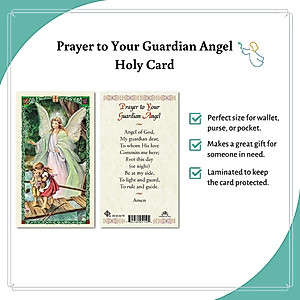 Prayer to Your Guardian Angel Holy Card (HC92E) -047- Laminated
