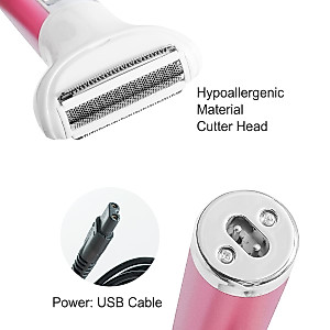 Nose Hair Trimmer for Women Electric Razors Womens Trimmer Lady Shaver Bikini Trimmer Facial Hair Remover Public Hair