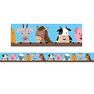 Creative Teaching Press Farm Friends Farm Faces Border (10219)