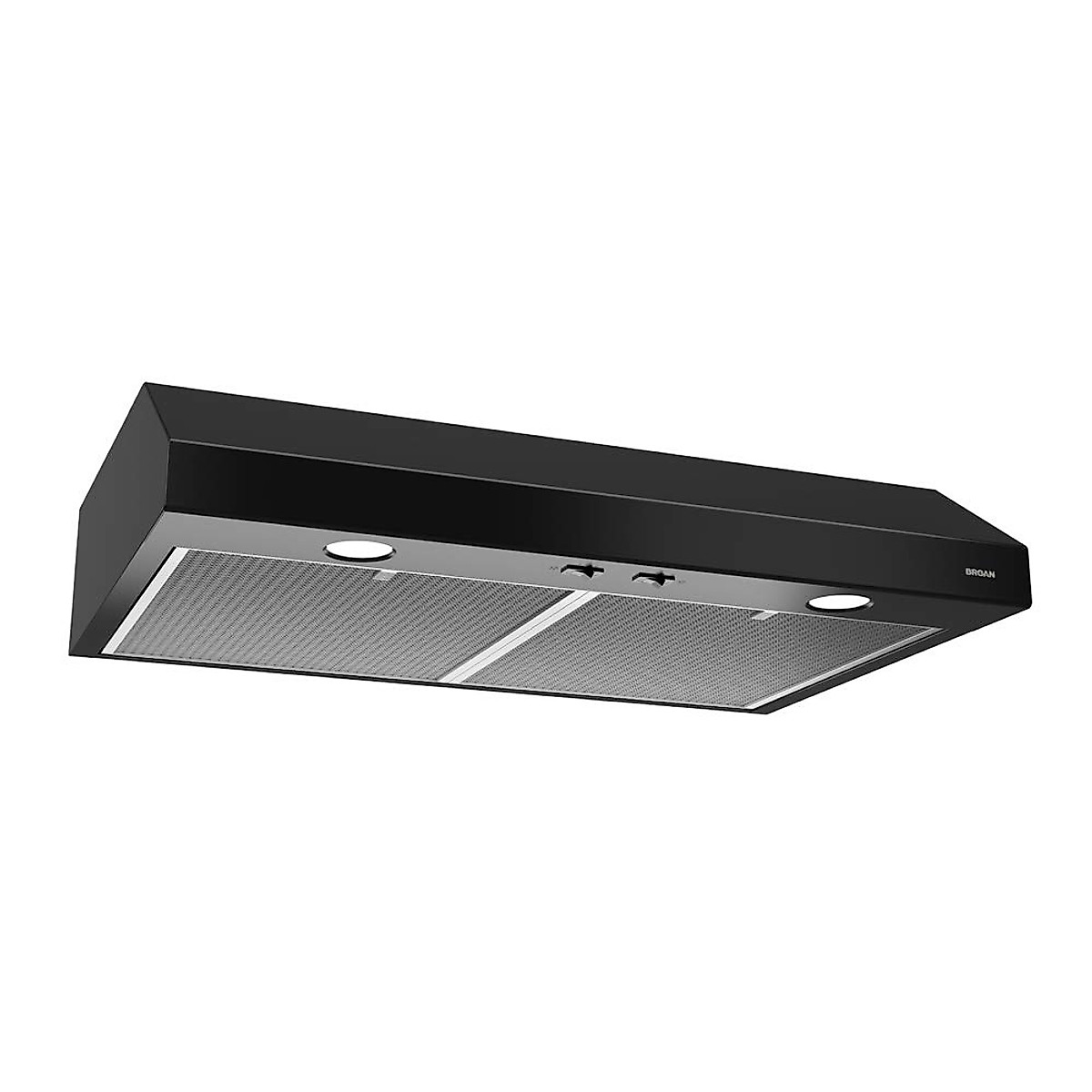 Broan-NuTone 36-inch Under-Cabinet Range Hood Insert with Philips LED Light Bulbs, Black
