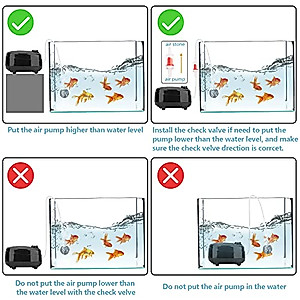 hygger Aquarium Air Pump Kit Powerful Airflow Adjustable Quiet Fish Tank Aerator Dual Outlet Oxygen Pump with Accessories Kit for Up to 300 Gallon Fish Tank, Aquarium, Hydroponics, Pond
