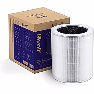 LEVOIT Core 600S-RF Air Purifier Replacement Filter, H13 True HEPA, Core 600S-RF, 1Pack, White