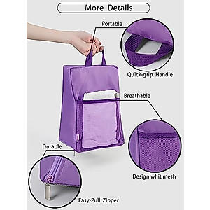 Portable Shoe Bag with Mesh for Travel, Shoes Storage Pouch Organizer Bags for Packing