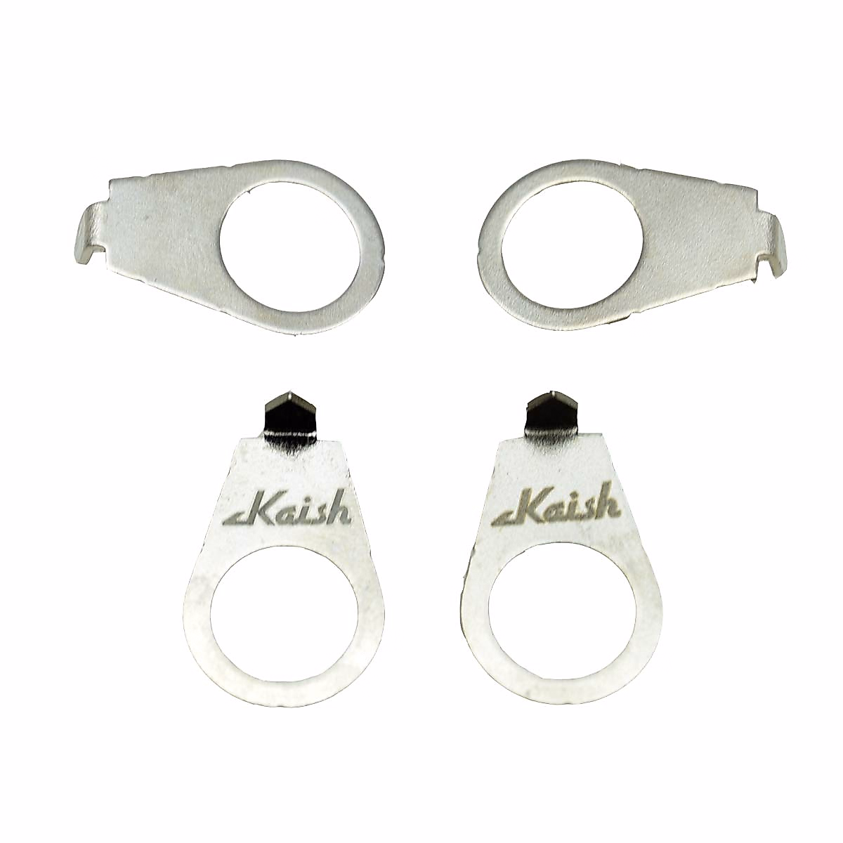 KAISH Set of 4 LP Guitar Knobs Pointer Plate 3/8" Knob Position Indicator for USA LP Les Paul or CTS Pots Nickel