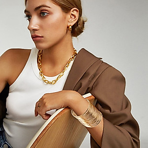 Bracelets Gold Plated Open Cuff Bangles Gift Choice for Women & Girls Fashion (Classic Bohemia)