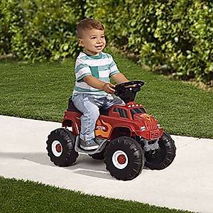 Radio Flyer Monster Truck with Lights & Sounds, 6 Volt Battery Powered Electric Car, Toddler Ride On Toy for Ages 1.5+, Large