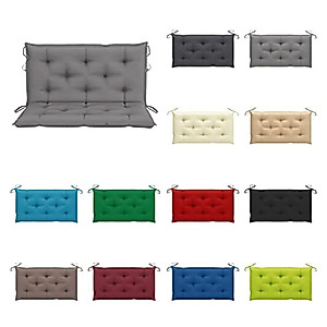 vidaXL Bench Cushion, Swing Replacement Seat Cushion, Water Repellent Outdoor Bench Cushion, Seat Pad for Patio Porch Garden, Green Oxford Fabric