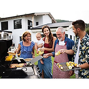 Stanbroil BBQ Griddle Accessories Set of 6 - Heavy Duty Stainless Steel Scraper, Spatula, Basting Cover and Bottles for Blackstone, Camp Chef Grill and Outdoor Griddle Accessories