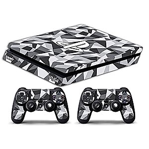 Skin Ps4 SLIM - CAMOUFLAGE GEOMETRIC - limited edition DECAL COVER ADESIVA Playstation 4 Slim SONY BUNDLE