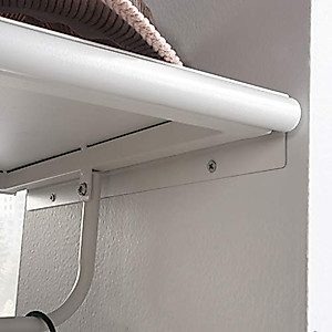 Sauder Anda Norr Entryway Storage, L: 18.74" x W: 11.89" x H: 71.85", White Finish