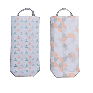 AKAZA 2Pcs Plastic Bag Holder Waterproof Wall Mount Grocery Bag Dispenser Garbage Bag Organizer Plastic Bag Holder and Dispenser