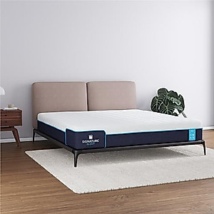 Signature Sleep Bliss 10 Inch Charcoal Cool Gel Memory Foam Mattress-in-a-Box, Medium, Certipur-US and Oeko-TEX, King