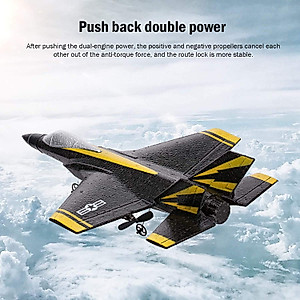 QT RC Airplane, 2 Channel RC Plane, 2.4Ghz Remote Control Airplane, Ready to Fly Foam Glider with 3 Axis Gyro, Fixed Wing Aircraft Toys for Beginners, Kids and Adults