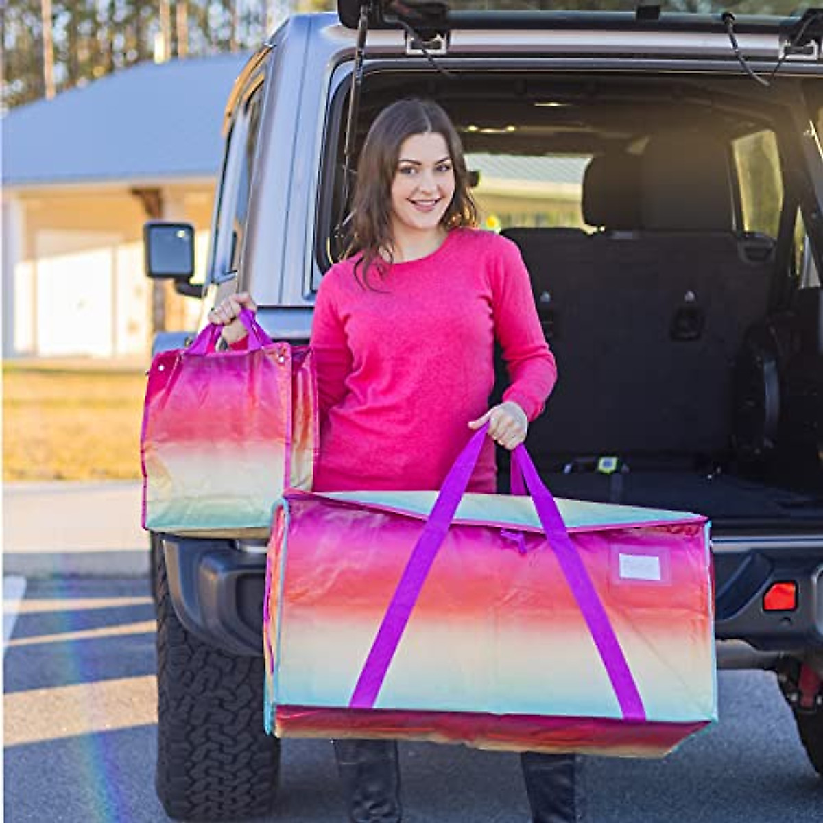 Heavy Duty Extra Large Moving Bags - Waterproof Storage Bags With Zipper And Handles,Backpack Straps Strong Tote Bags For Clothes,Alternative To Moving Box, Handbags