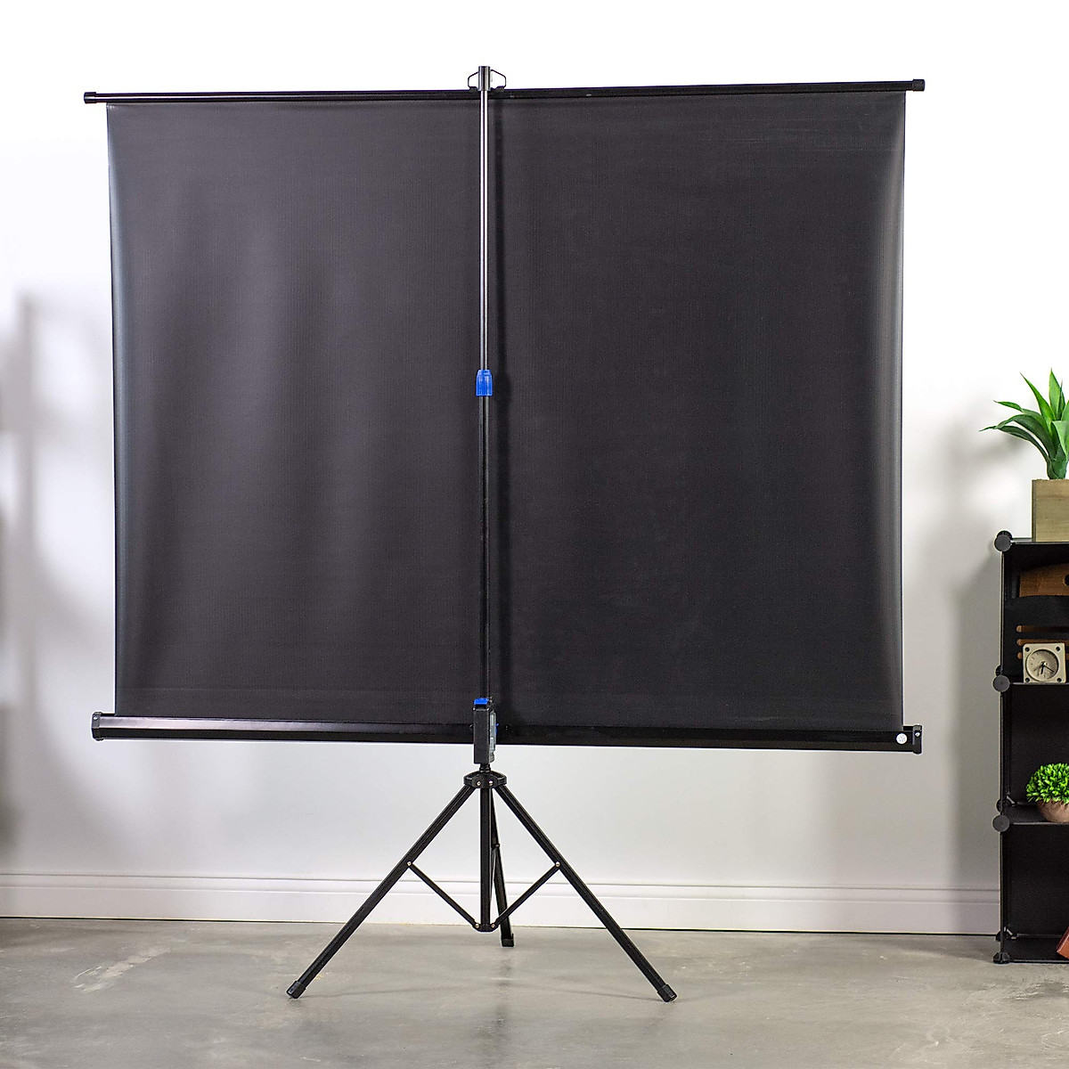 VIVO 100 inch Portable Indoor Outdoor Projector Screen, 100 Inch Diagonal Projection HD 4:3 Projection, 4K 3D 1080P HD Pull Up Foldable Stand Tripod, PS-T-100