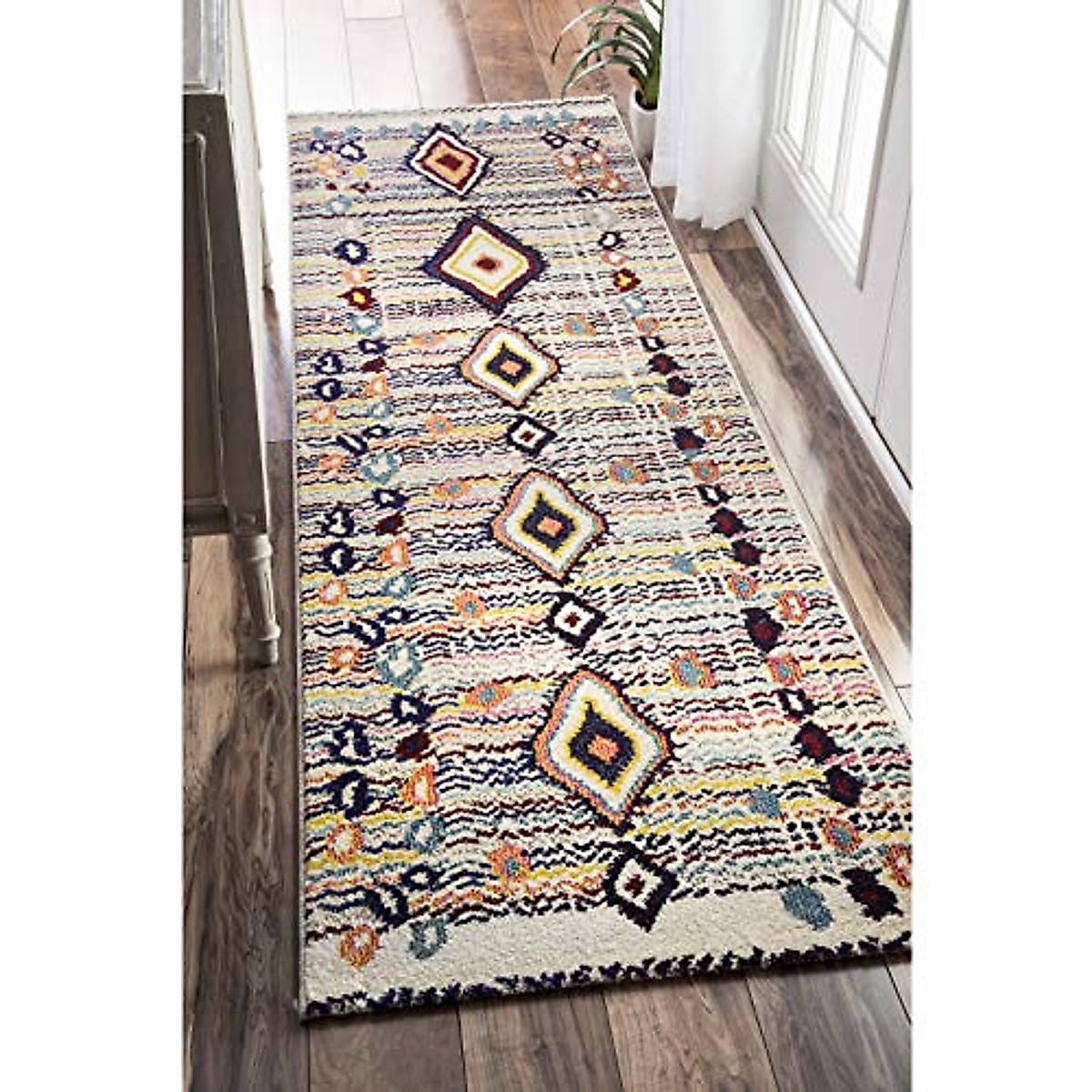 nuLOOM Motley Moroccan Runner Rug, 2' 6" x 6', Multi