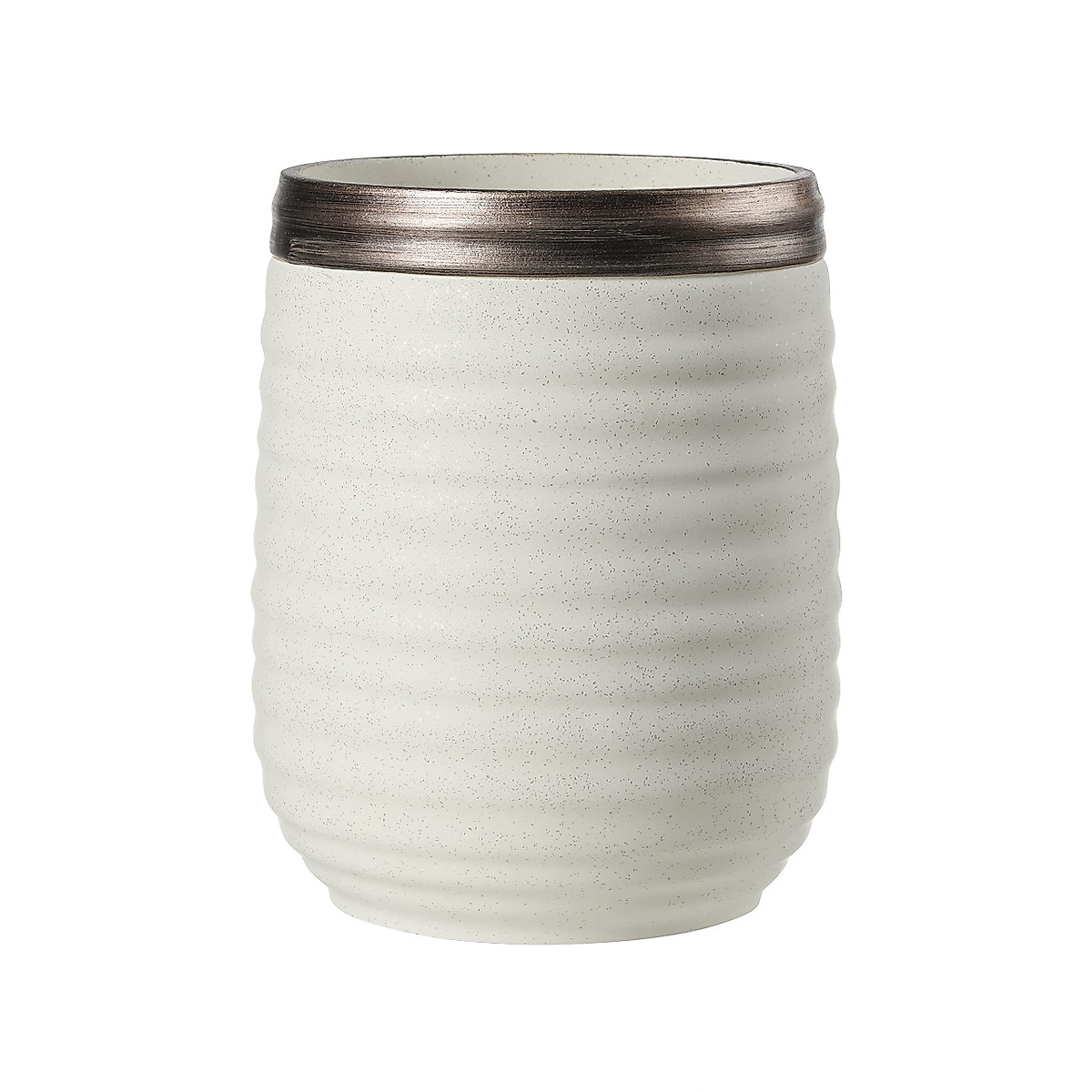 QL DESIGN Modern Style Hight Quality Polyresin Wastebasket, Garbage Receptacle Bin for Bathrooms, Powder Rooms, Kitchens, Home Offices