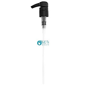 Geti Beauty Liquid Dispenser Pump – Black 3-Pack Liter 33.8 oz Pump Dispenser – Fits Liter Size Shampoo, Conditioner, Soap and Lotion Bottles – Non-Slip Design – 28/410 4cc Output