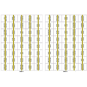 Tabbies Gold-Edged Bible Indexing Tabs, Old & New Testament, 80 Tabs Including 64 Books & 16 Reference Tabs (58331)