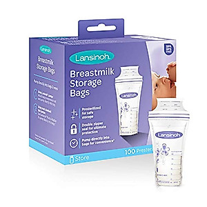 Lansinoh Breastmilk Storage Bags - 100 ct (3 Packs (100 Count))