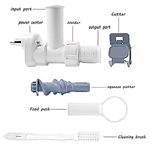 EHZBTL Pasta Press Attachment with 6 Different Shapes of Pasta Outlet, Durable Pasta Press Attachments for KitchenAid