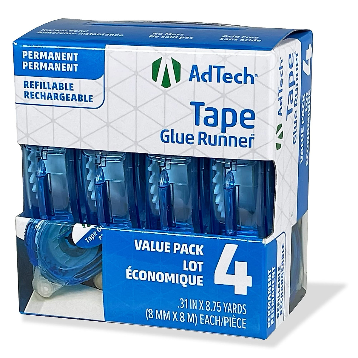 Adtech 05603 Glue Runner Permanent 35 Yards Total - Pack of 3 (4 each)