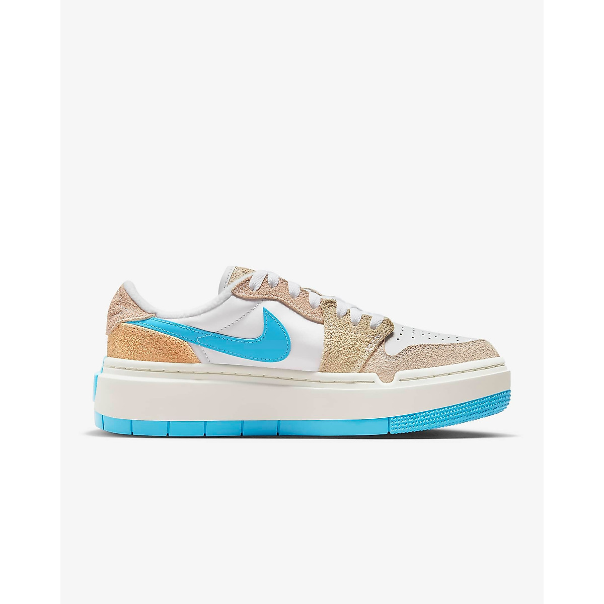 W AIR Jordan 1 Elevate Low SE - Size 5.5 US - White/Sanddrift/Baltic Blue