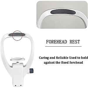 Chin Rest Forehead Support Optical Instrument, Lifting Forehead Support Chin Rest Optometry Accessories, with Headrest/Chin Rest/Lift Knob, Adjustable Bracket
