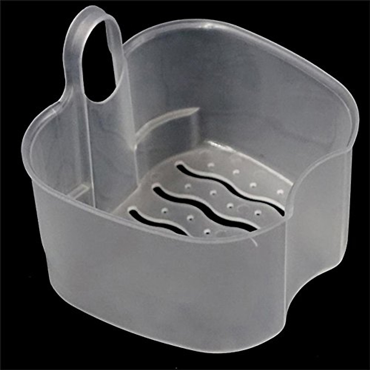 XuBa Pp Denture Bath Box Case Dental False Teeth Storage Box With Hanging Net Container