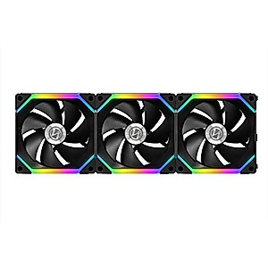 Lian Li UNI FAN SL120 3 Pack Black - with Controller (ARGB 120mm LED PWM Daisy-Chain)