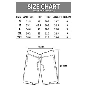 czzstance Mens Shorts Casual Cotton Athletic Shorts Drawstring Workout Running Shorts with Pockets Navy