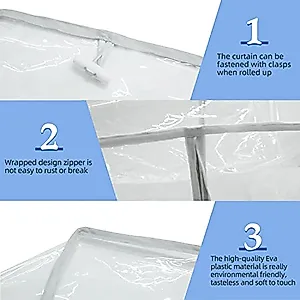 Wagon Rain Cover, Foldable Universal Clear Plastic Wind Cover Waterproof for Push-Pull Stroller Wagon Cart Outdoor Garden Camping Picnic Wagon Lounge Wagon Stroller with Zipper