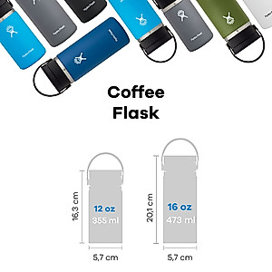 Hydro Flask 12 oz Wide Mouth Bottle with Flex Sip Lid Black