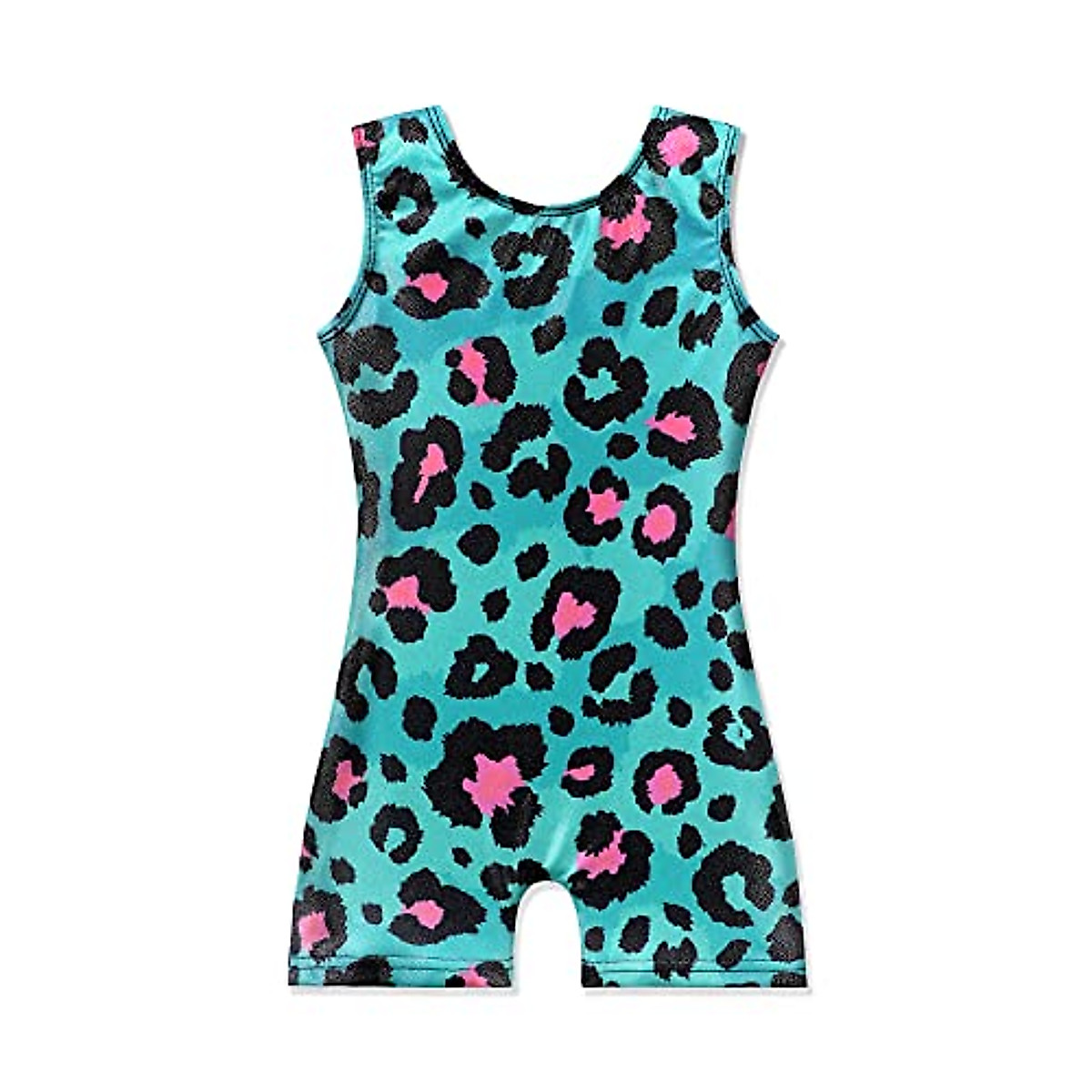 EQSJIU Girls Leotards For Gymnastics Size 5/6 Years Old 5t With Shorts Pink Leopard Blue Biketard Hot Pink Green Dance Clothes Outfits