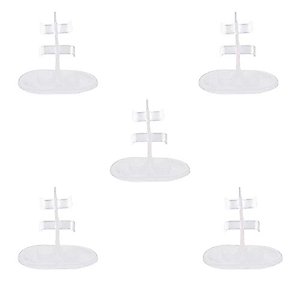 SaiDian 5 Pcs Doll Stands for Display Holder Doll Accessories for Barbie Dolls Support Leg Holder Accessory Fit for 11 Inches Doll