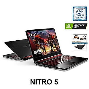 Acer Nitro 5 Gaming Laptop, Intel Core i5-9300H, NVIDIA GeForce GTX 1650, 15.6" Full HD IPS Display, Wi-Fi 6, Backlit Keyboard, Win10,with Accessories (32GB RAM | 2TB PCIe SSD)