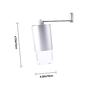 LALAFINA 1pc Hand Mill kitchen pill crusher pouches bean grinder Manual mill crusher hand grinder knight pill crusher pill grinder office Pill making machine Stainless Steel handheld