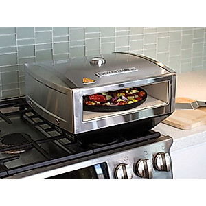 BakerStone Pizza Box, Gas Stove Top Oven (Stainless Steel)