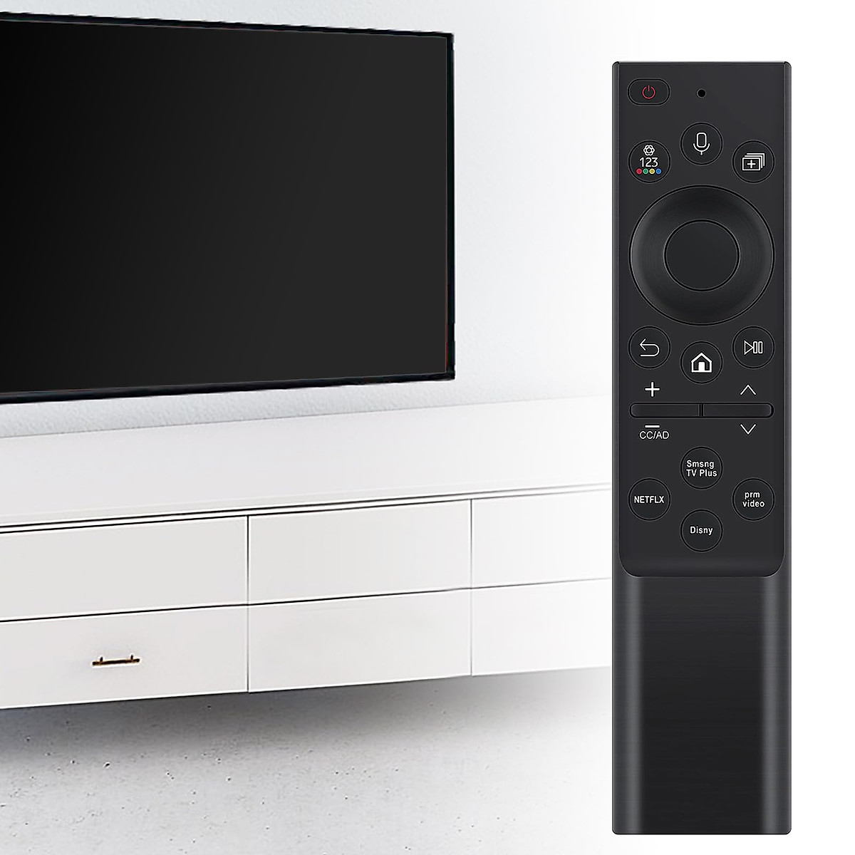 BN59-01385A Replace Smart Voice Remote Control fit for Samsung Neo QLED 4K 8K Smart TV Series Q60BD/QN85BD/Q60B/QN85B/Q80/Q80B/Q80BD/QN90B/QN900B/QN800B/QN90BD/QN95B & S95B OLED TV(2022)