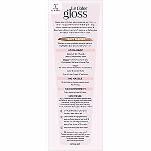 L'Oreal Paris Le Color One Step Toning Hair Gloss, Honey Blonde, 4 Ounce